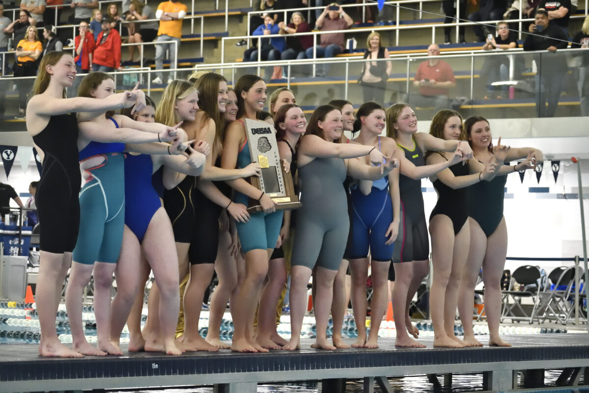 Good to be first: Lone Peak girls swimming dominates to get three-peat ...